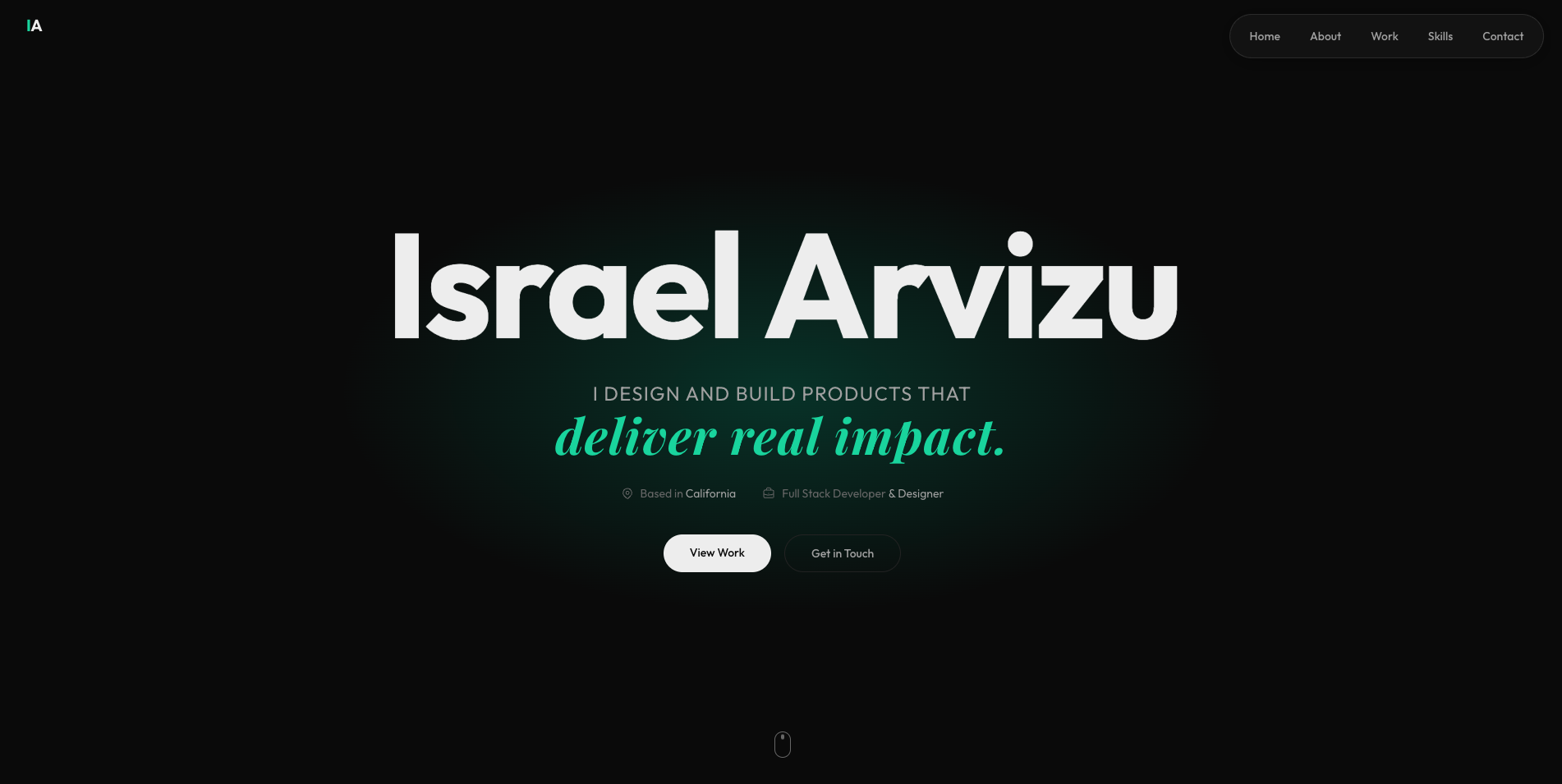 Israel Arvizu - Software Engineer, Designer, and Entrepreneur